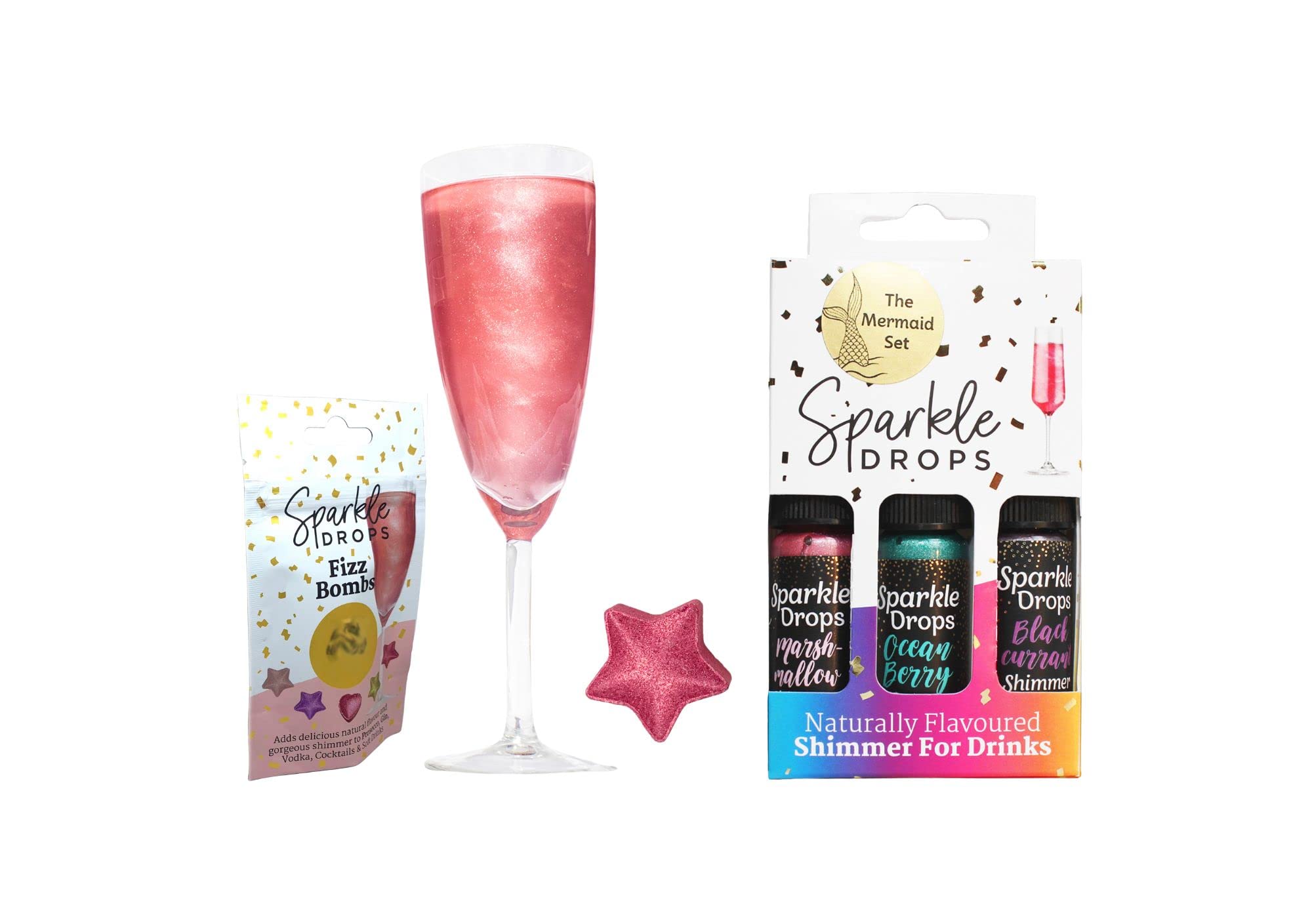 MERMAID SHIMMER BUNDLE - Syrups & Fizz Bombs – Sparkle Drops
